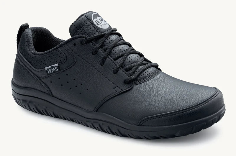 Lems Primal Zen Unisex Leather - Ebony — footworksrunning